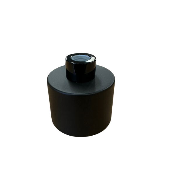 Buy Glass Diffuser Bottle Matt Black - 125ml - Round with Black Screw ...