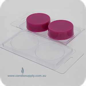 Buy Clam Shell Soap Mould - 2 x Round Cavities Online | Candle Supply