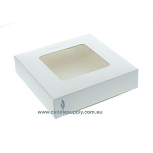 Buy Maxi-Cup Boxes - Holds 4 - WHITE - PVC Window Online | Candle Supply