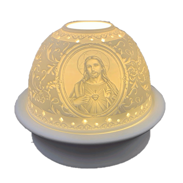 Buy Luminous Sacred Heart - White Porcelain LED Night Light Online ...